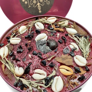 PAPA LEGBA 16 Oz Candle Loa of the Crossroads With Obsidian Crystals ...