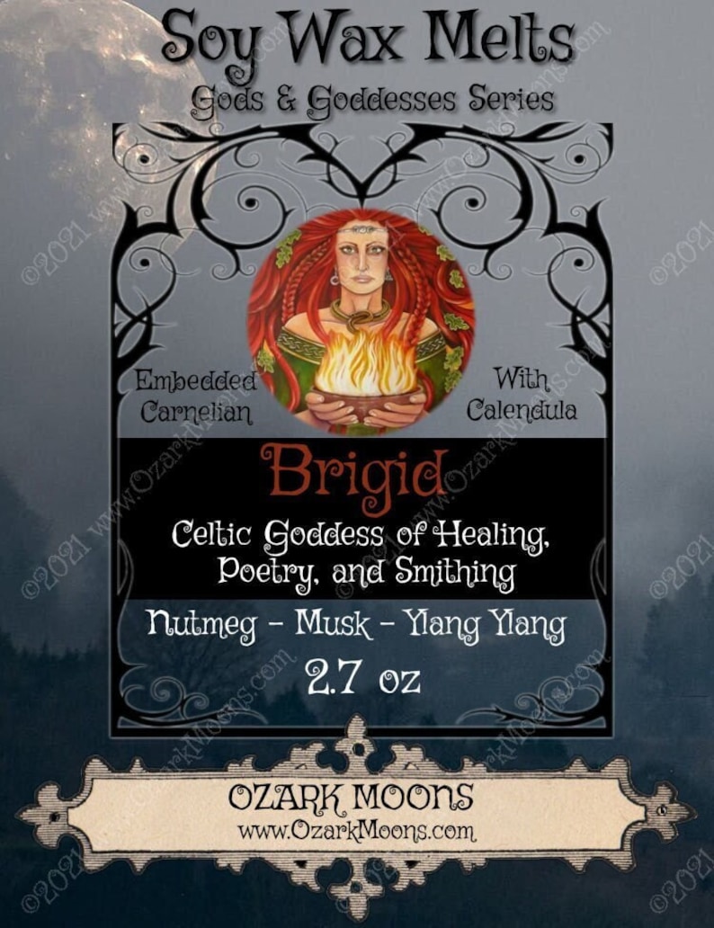 BRIGID Celtic Goddess of Healing Poetry and Blacksmithing - Etsy