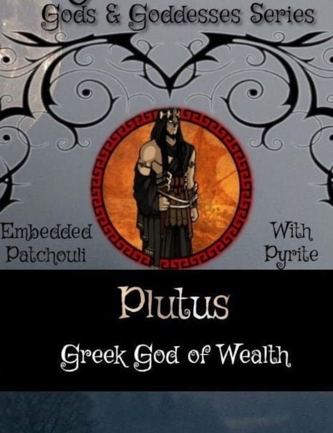 PLUTUS Greek God of Wealth Offering Wax with Patchouli and Iron Pyrite ...