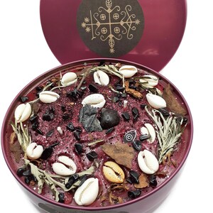 PAPA LEGBA 16 Oz Candle Loa of the Crossroads With Obsidian Crystals ...