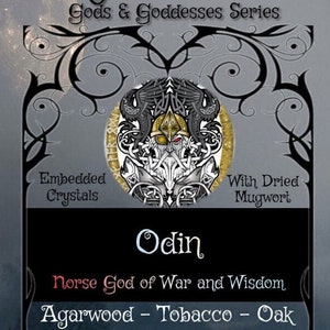 ODIN 8 Oz Norse God of War and Wisdom Offering Ritual Candle With ...