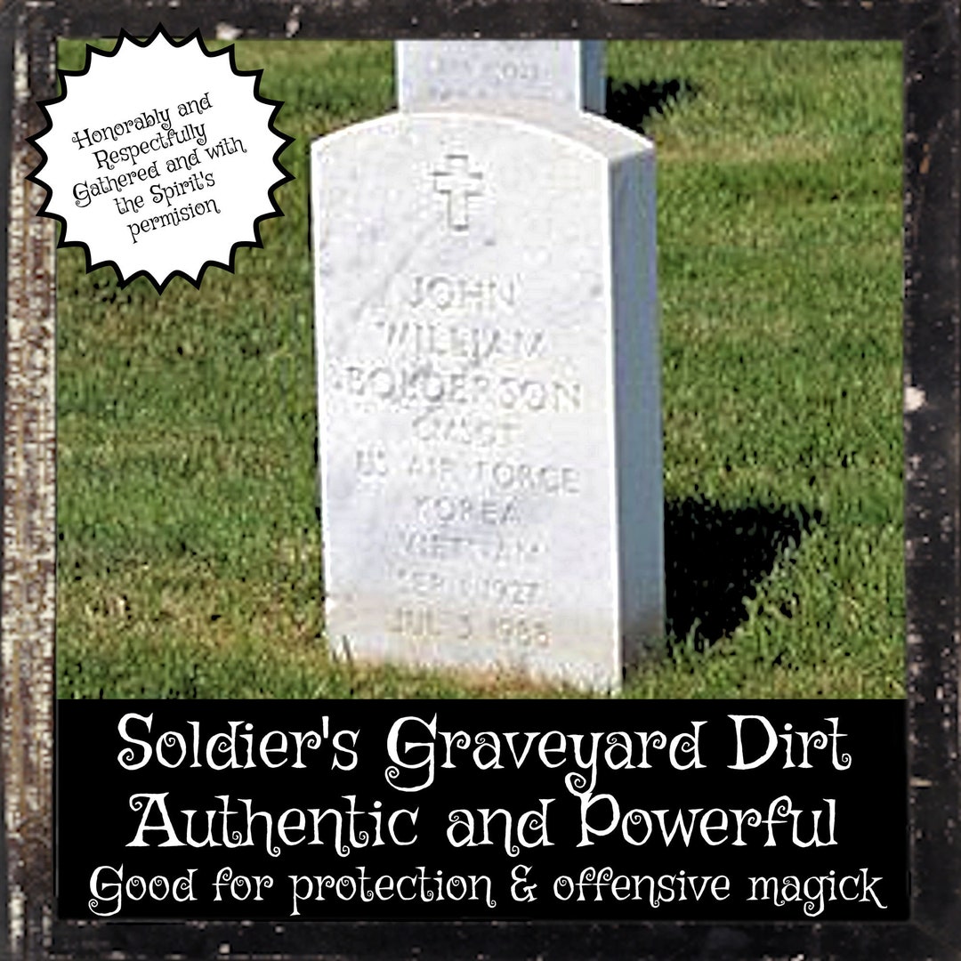 Authentic Jar of Combat Soldier's Grave Graveyard Dirt for - Etsy