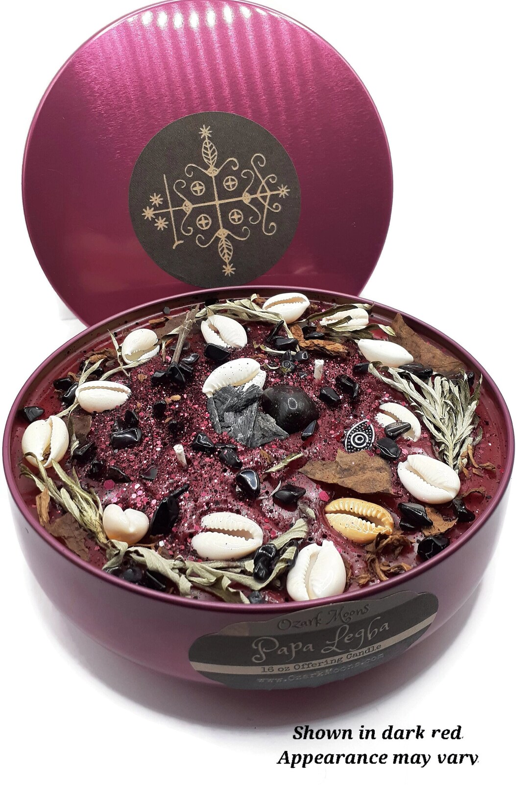 PAPA LEGBA 16 Oz Candle Loa of the Crossroads With Obsidian Crystals ...