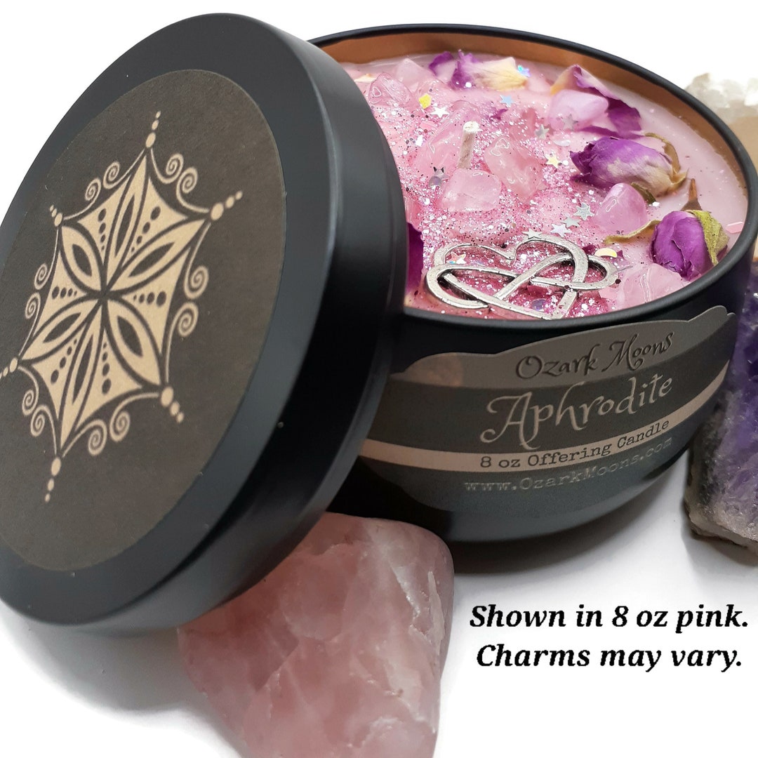 APHRODITE 8 Oz Greek Goddess of Love and Beauty Crystal and Roses ...