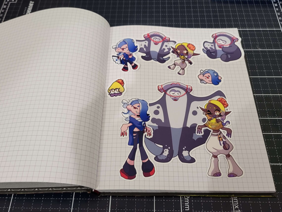 Splatoon Deep Cut Sticker Pack Shiver Frye Big Man - Etsy