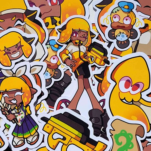Splatoon Agent 8 Sticker Pack - Etsy