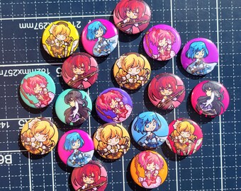 MADOKA MAGICA Assorted Badges Heart/75mm - Etsy