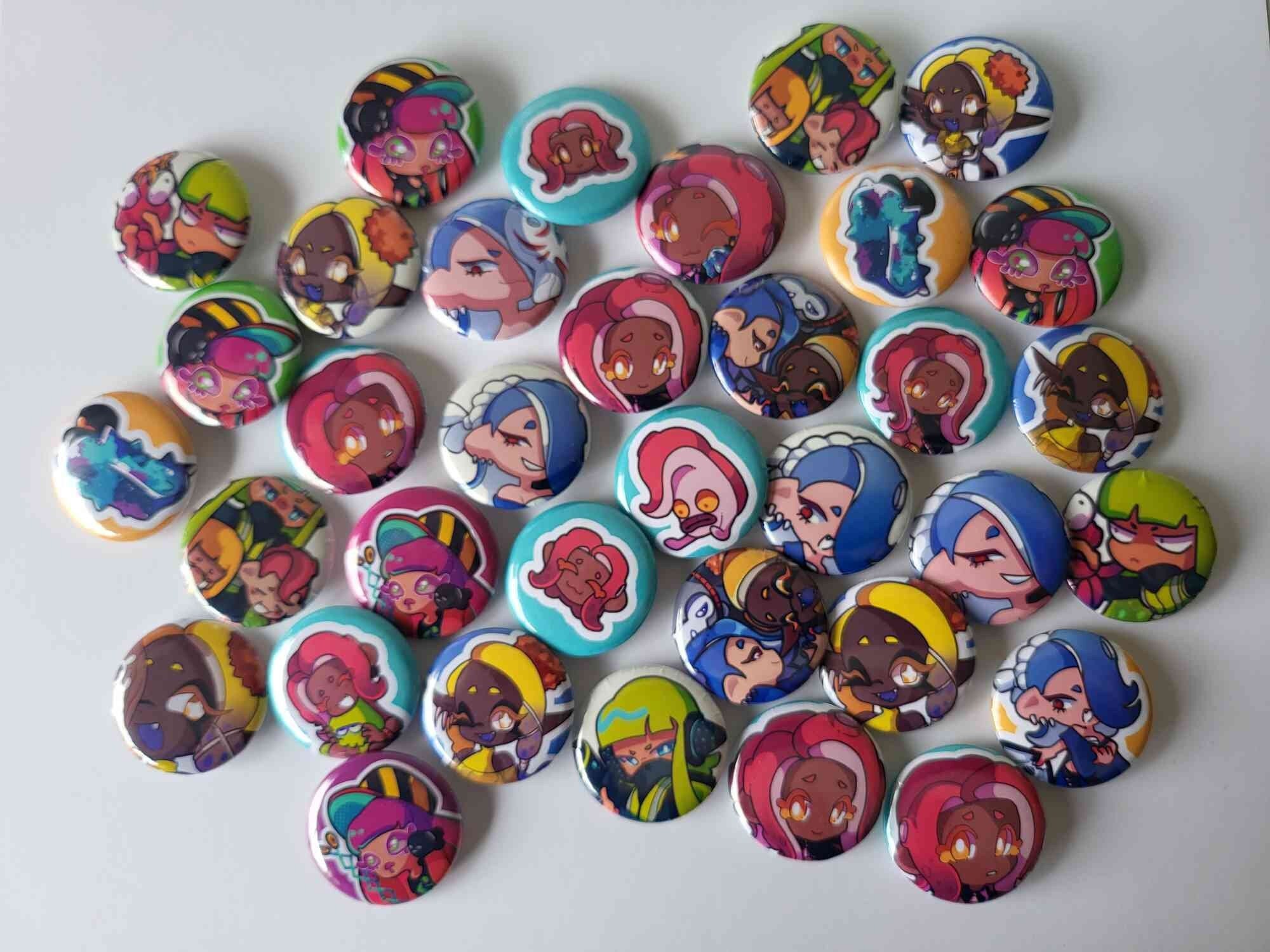 Random Assorted Splatoon Badges - Etsy