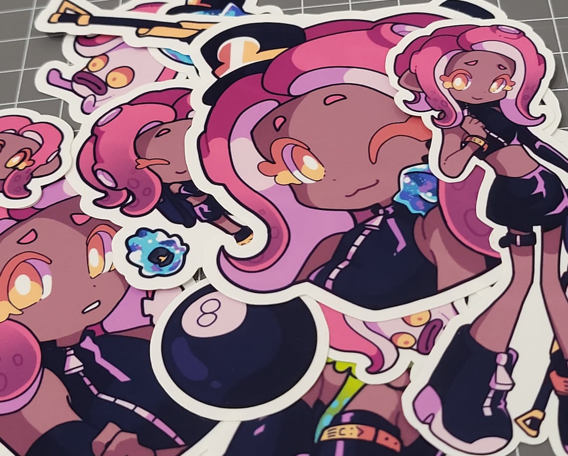Splatoon Agent 8 Sticker Pack - Etsy