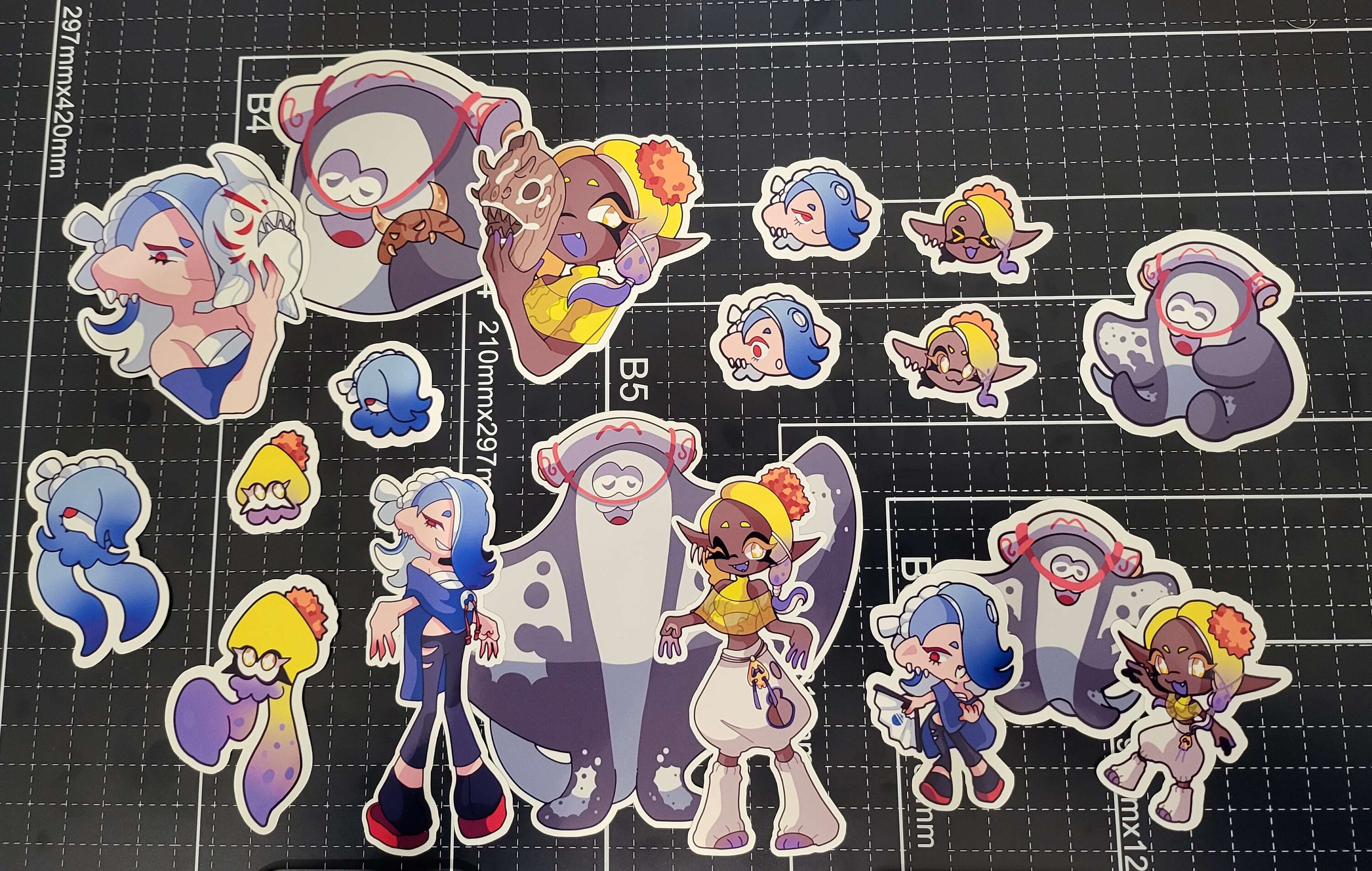 Splatoon Deep Cut Sticker Pack Shiver Frye Big Man - Etsy