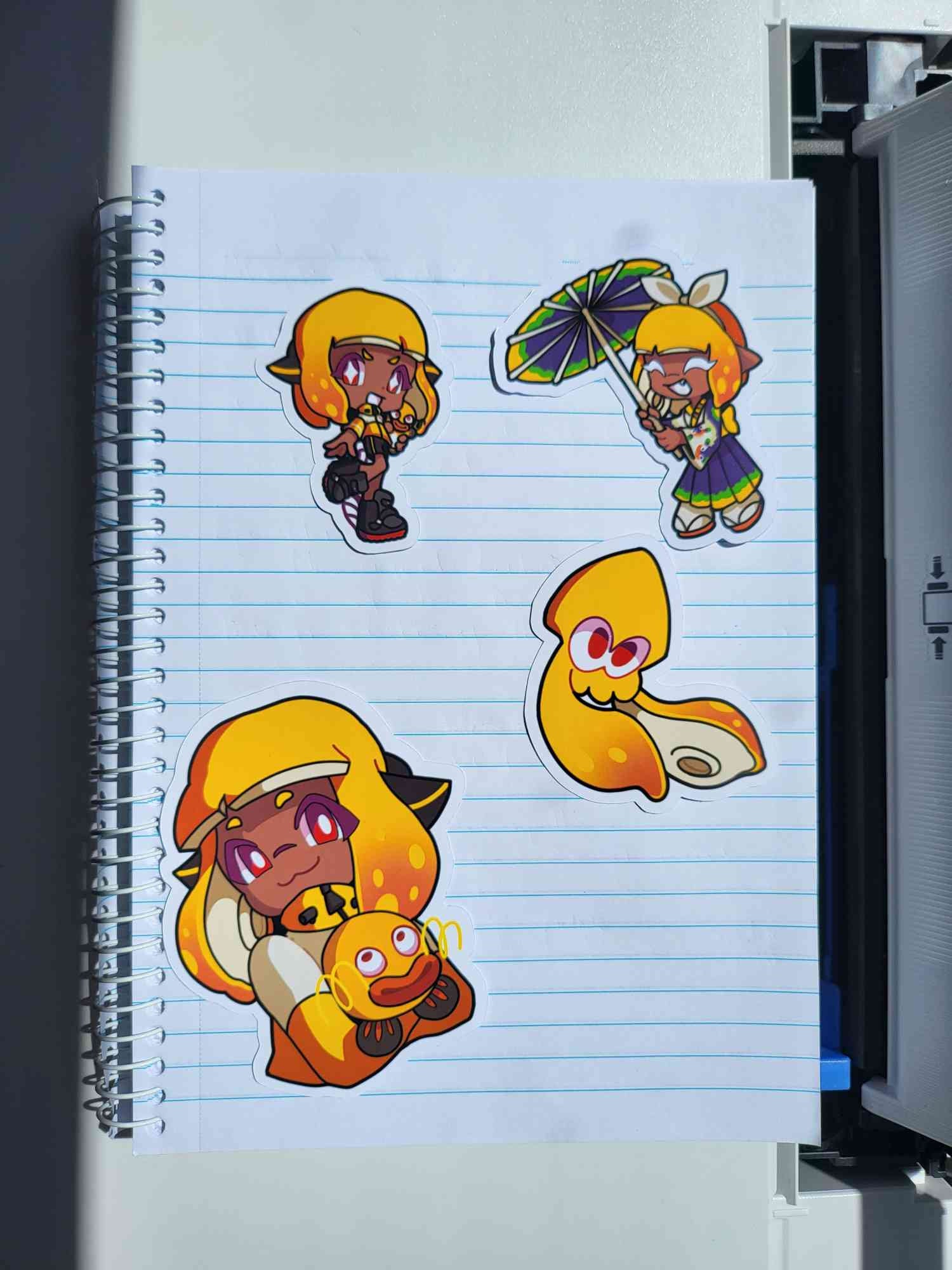 Splatoon Agent 4 Sticker Pack - Etsy