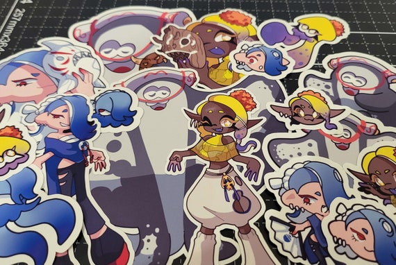 Splatoon Deep Cut Sticker Pack Shiver Frye Big Man - Etsy