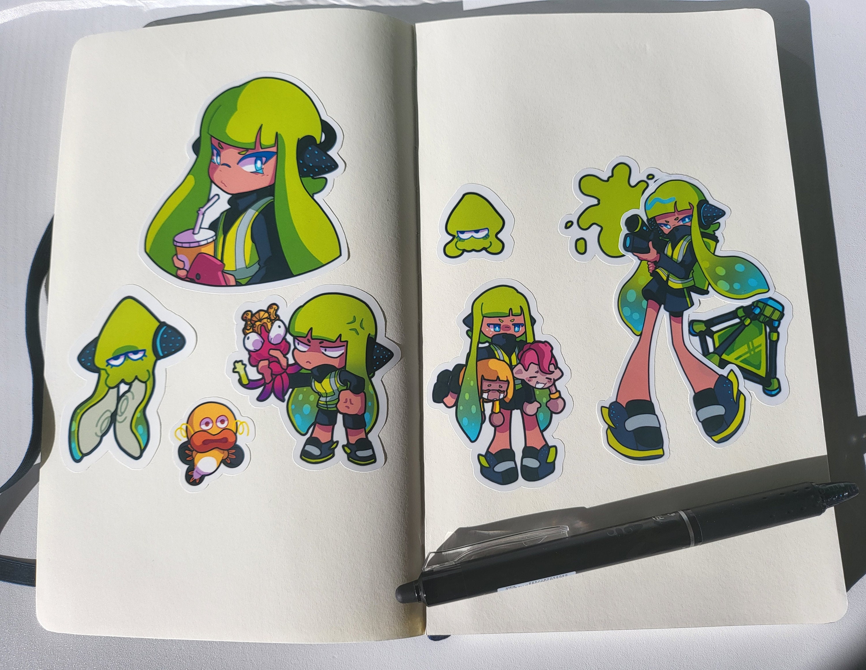 Splatoon Agent 3 Sticker Pack - Etsy