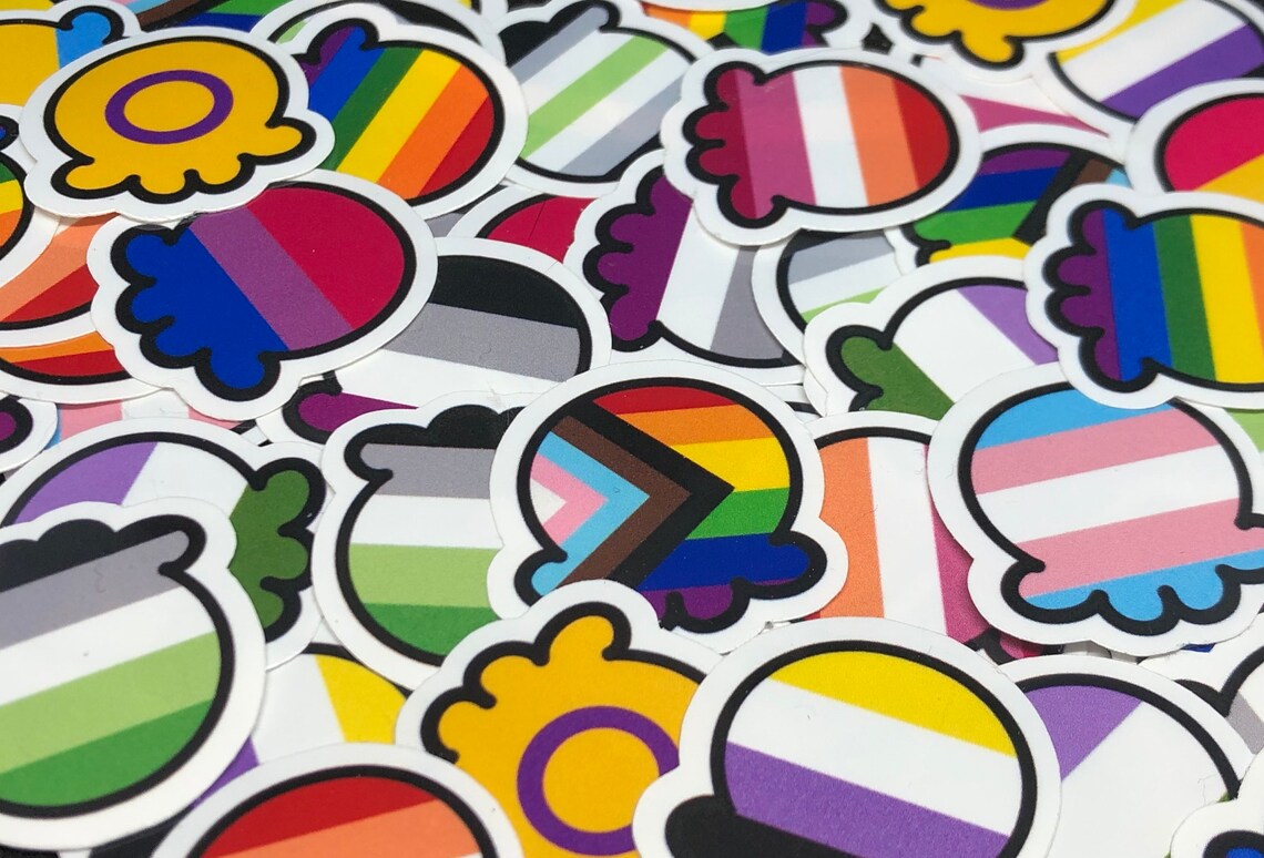 SPLATOON PRIDE STICKERS octo - Etsy