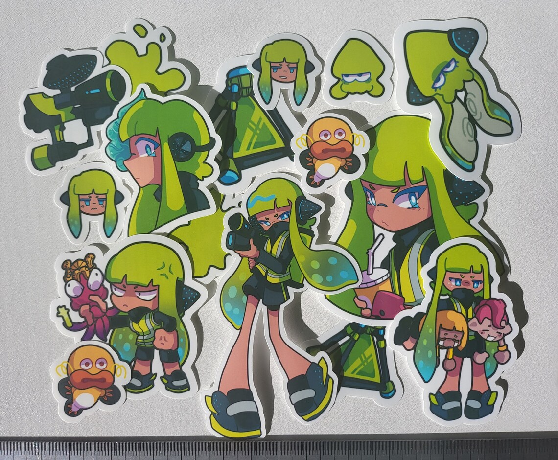 Splatoon Agent 3 Sticker Pack - Etsy