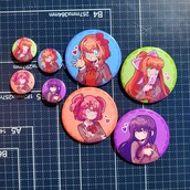 Doki Doki Literature Club Assorted Badges 75mm/32mm - Etsy