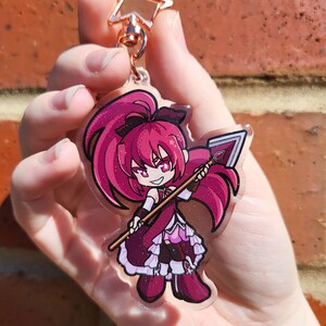 Madoka Magica Keychains Madoka, Homura, Sayaka, Mami, Kyoko - Etsy