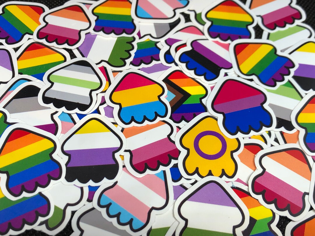 SPLATOON PRIDE STICKERS - Etsy