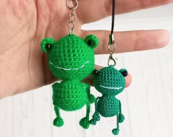 Llavero de rana Llavero crochet Llavero original Llavero - Etsy España