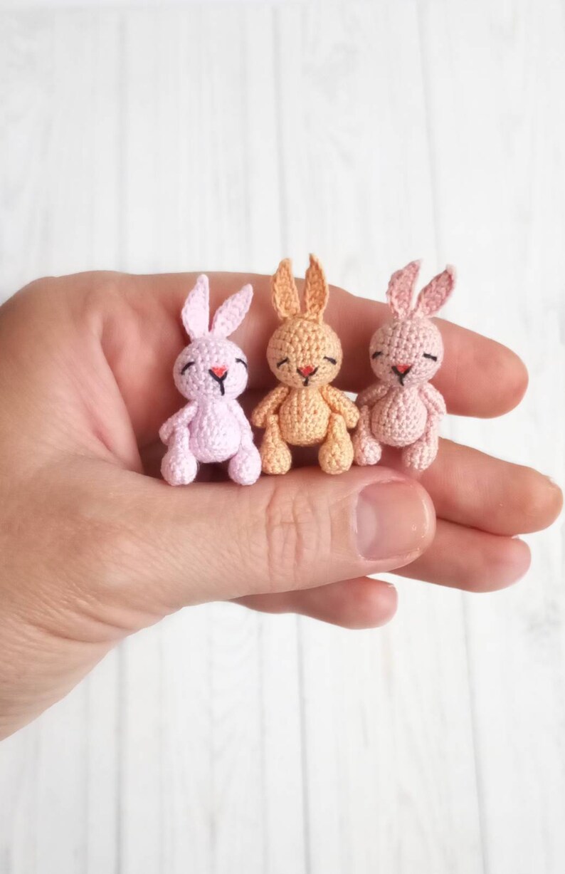 Miniature Bunny Plush Micro Animals Micro Bunny Toy Soft - Etsy