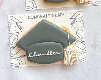 Graduation Cookie Card 3.5x5 4x6 Packaging School Student Senior Class ...