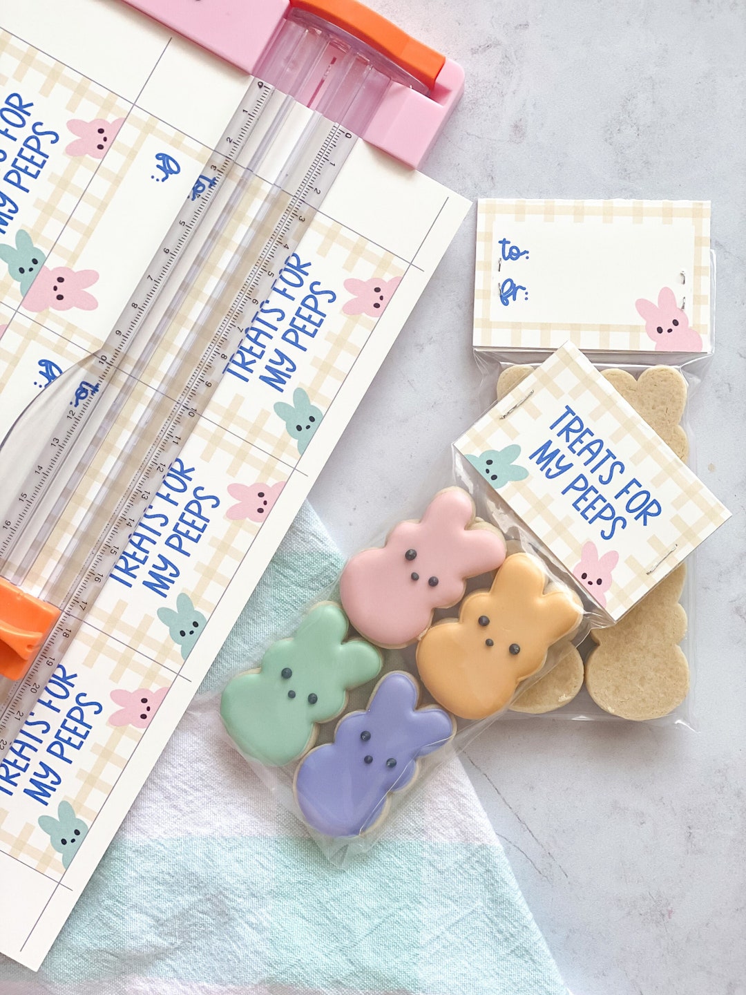 Cookie Bag Topper – Easter – Mini Cookie – Sugar Cookie – 3"x4 ...