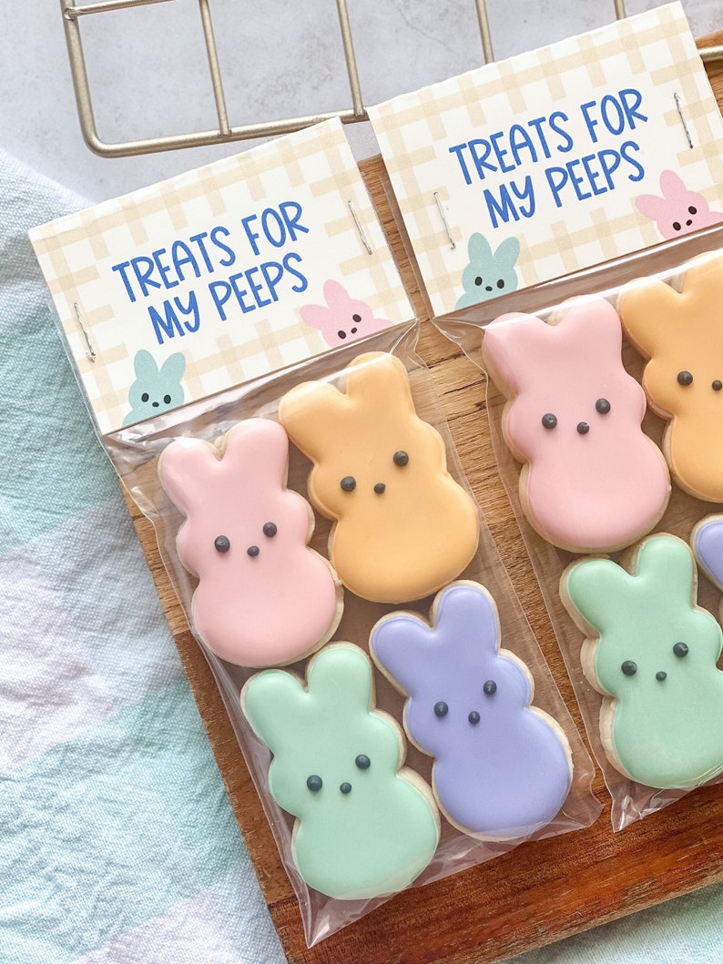 Cookie Bag Topper Easter Mini Cookie Sugar Cookie - Etsy