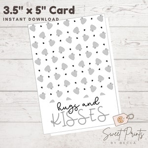 Valentine’s Day Cookie Card Mini Cookie Valentine 3.5”x5” Valentine ...