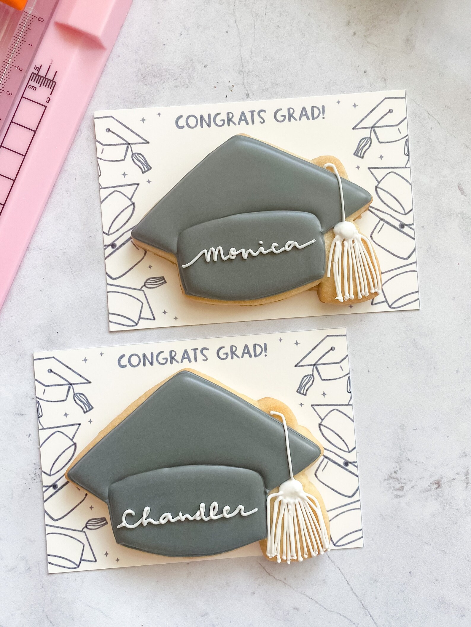 Graduation Cookie Card 3.5x5 4x6 Packaging - Etsy