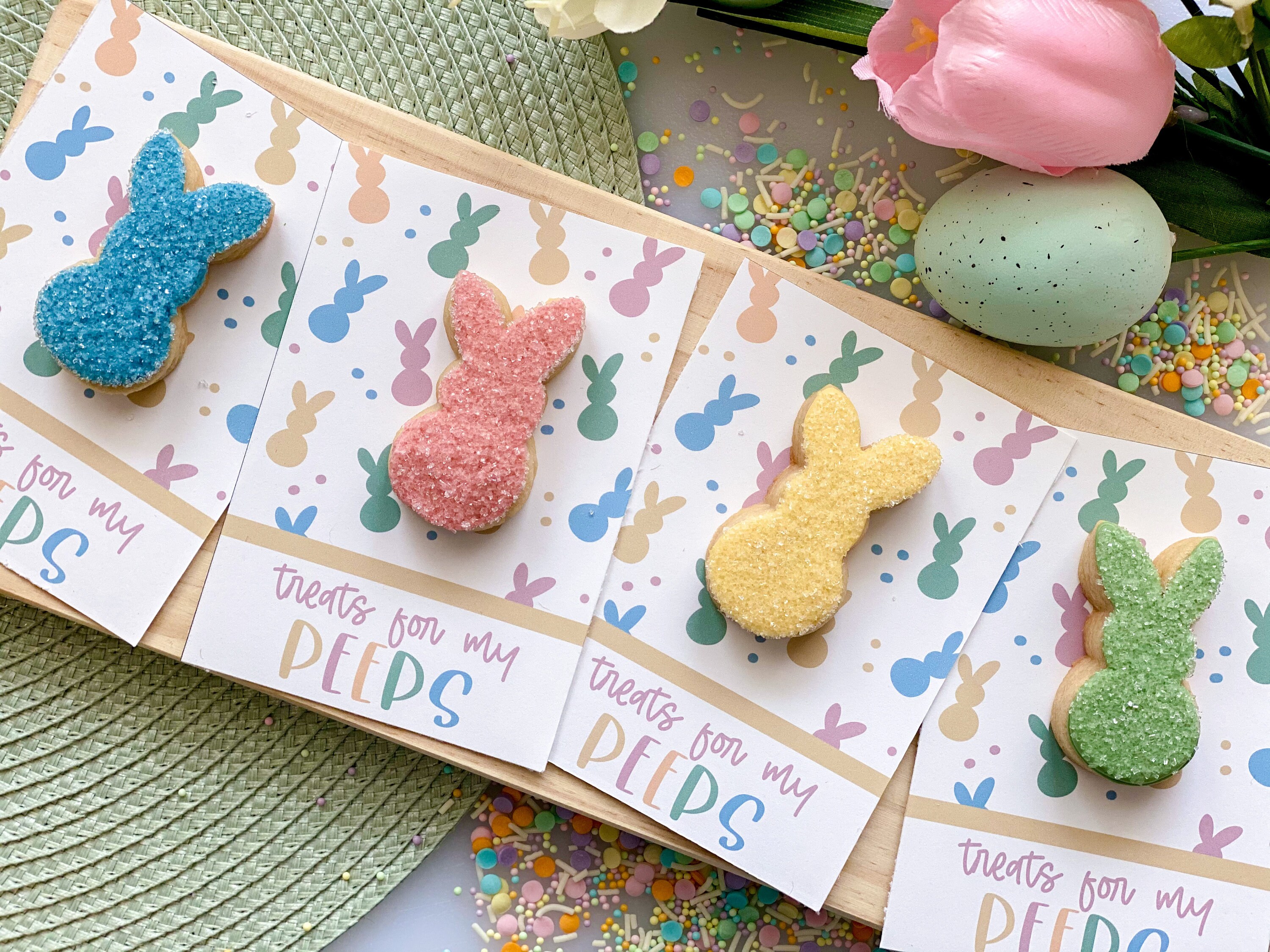 Treats for my Peeps Card 3.5x5 Cookie Card | Etsy