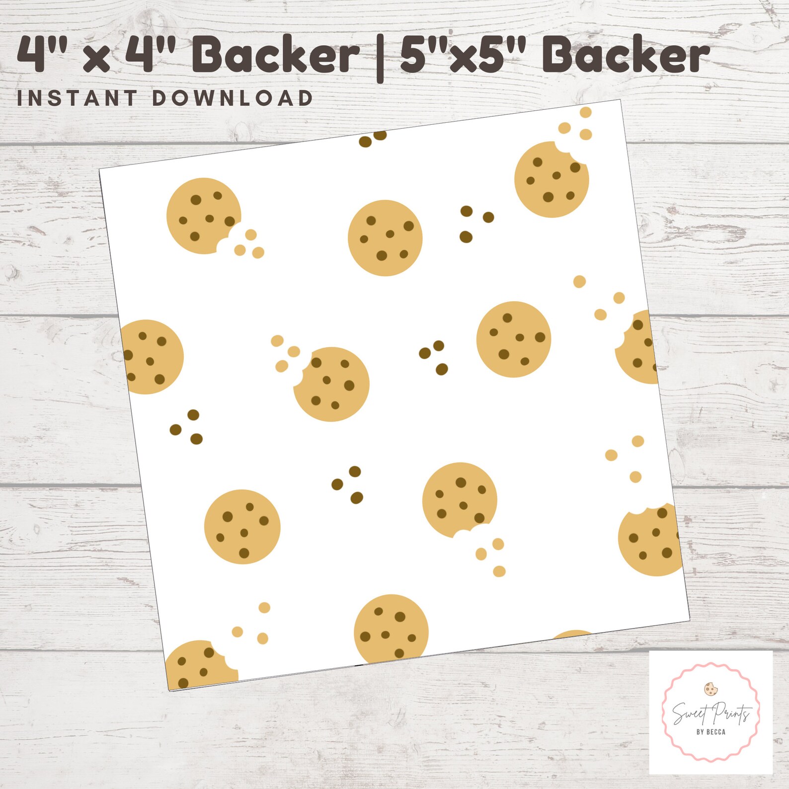 Cookie Backer 4x4 5x5 Cookie Packaging | Etsy