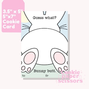 Cookie Card – Easter – Mini Cookie – Sugar Cookie – 3.5x5 -5x7 - Easter ...