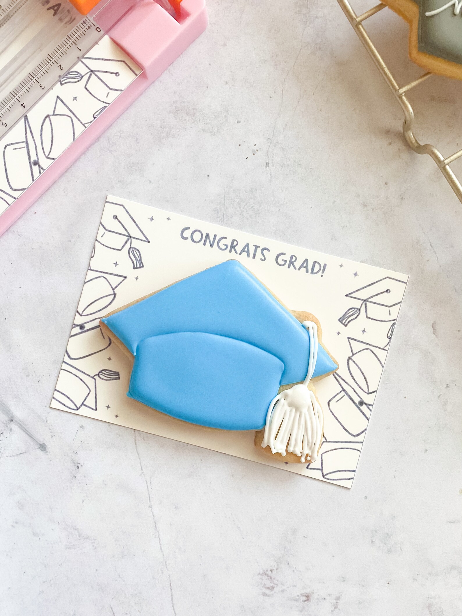 Graduation Cookie Card 3.5x5 4x6 Packaging - Etsy