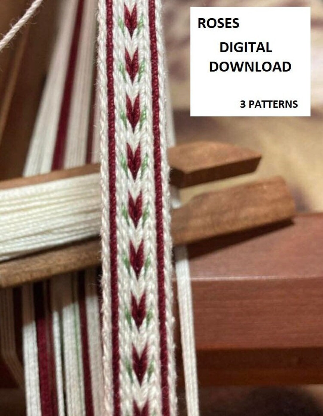 Simple Roses - 3 Tablet Weaving Patterns - PDF Digital Download ...