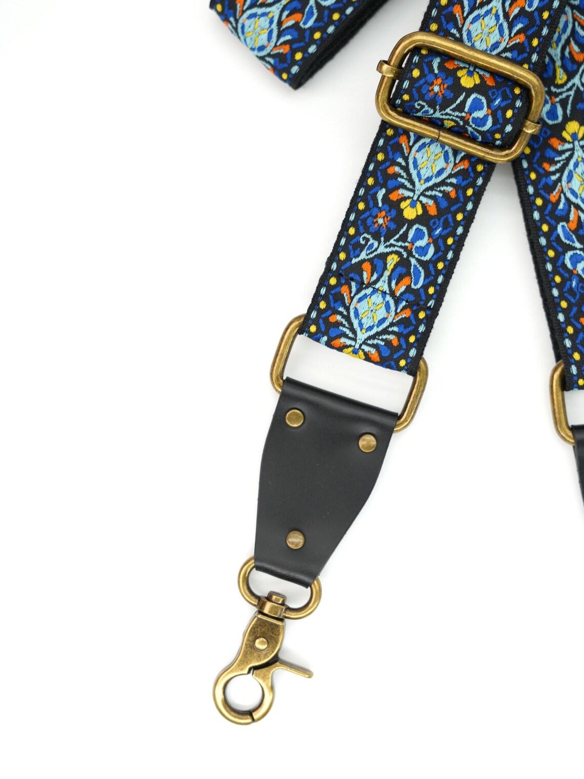 Personalized Cotton Crossbody Strap | Vintage-style Woven Bag Strap ...
