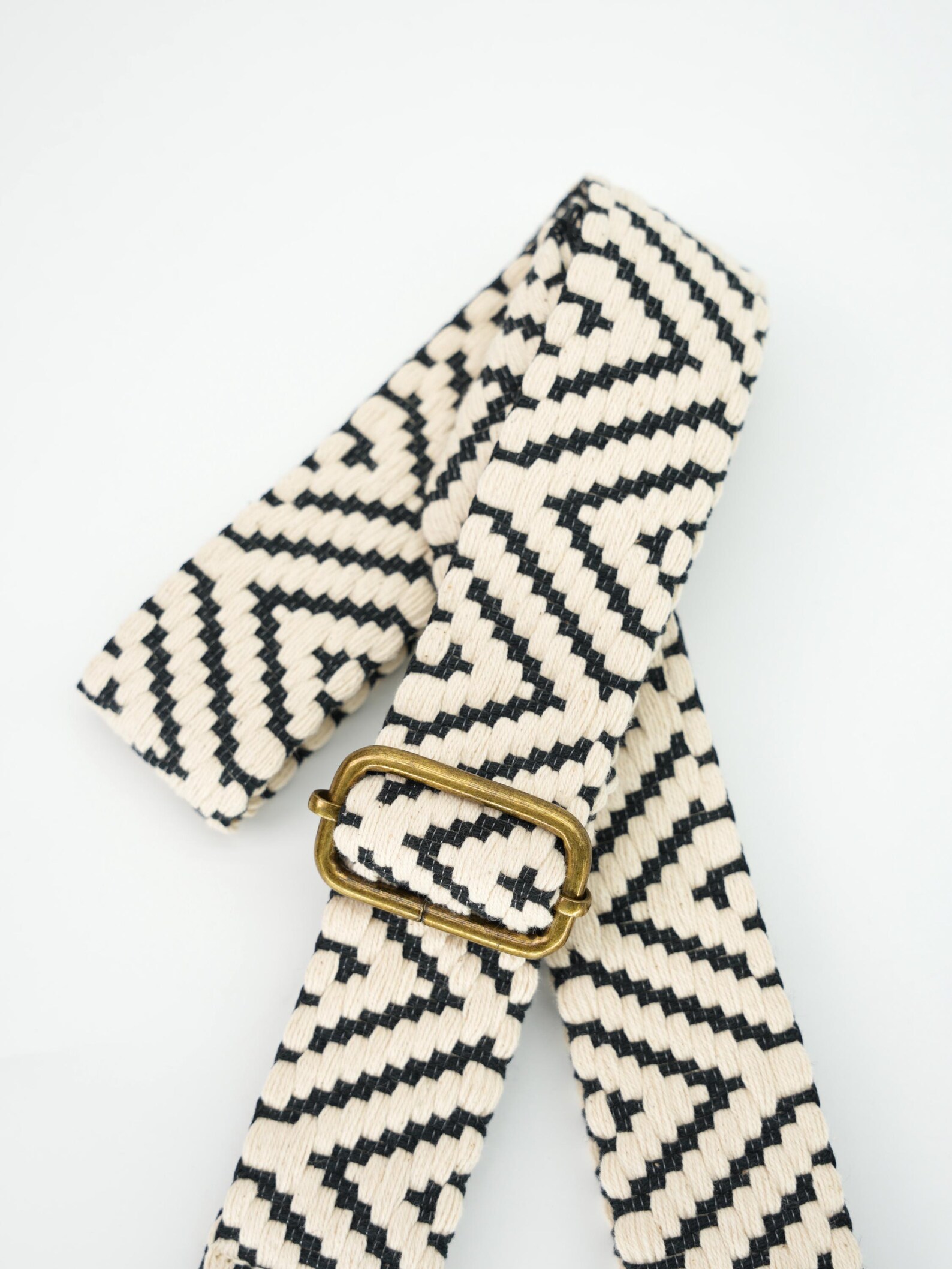 Personalized Cotton Crossbody Strap | Vintage-style Woven Bag Strap ...