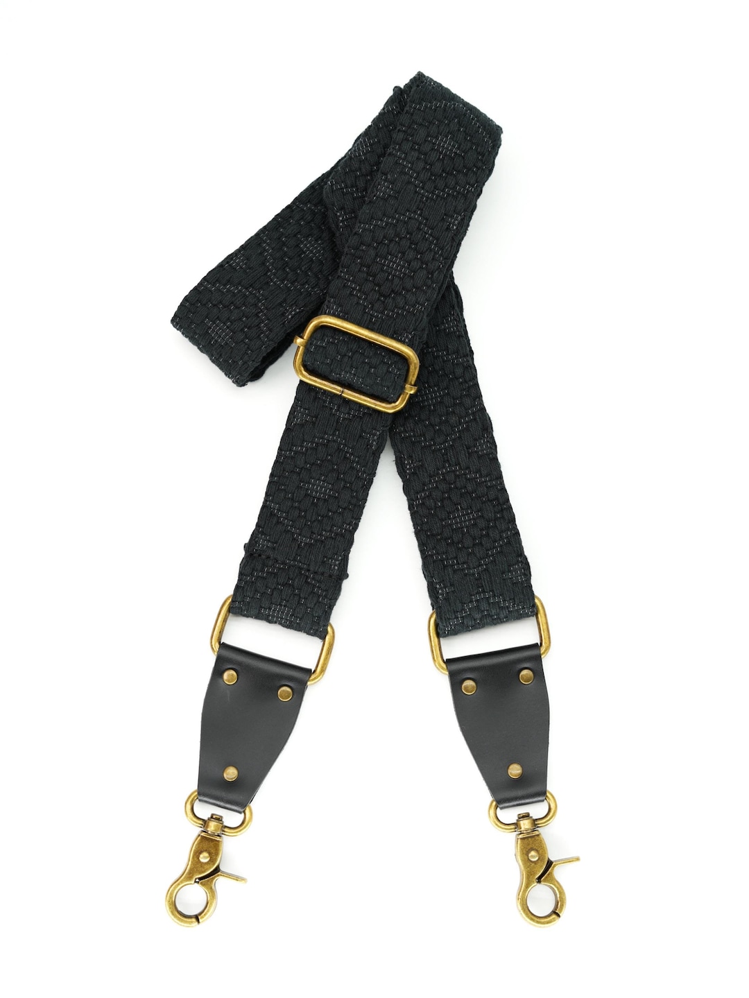 Personalized Cotton Crossbody Strap | Vintage-style Woven Bag Strap ...