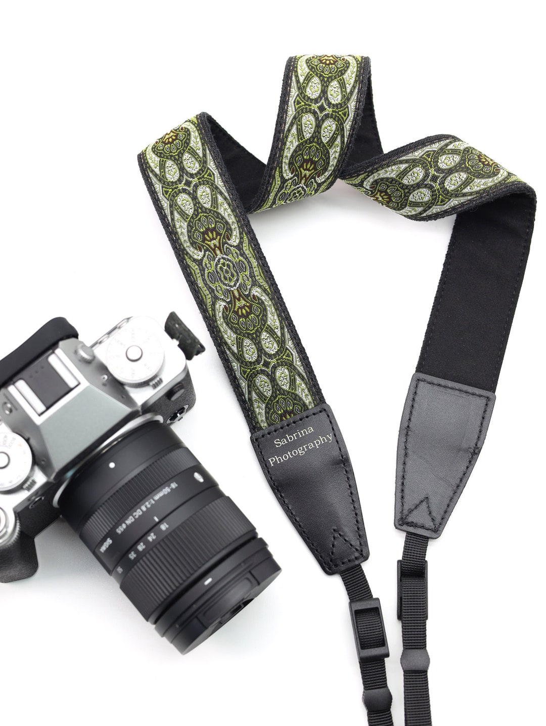 Personalized Embroidered Ribbon Camera Strap Vintage Ribbon Photography ...