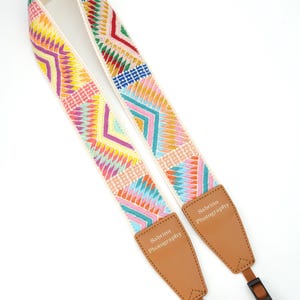 Personalized Crochet Camera Strap Boho Style Webbing Photography ...