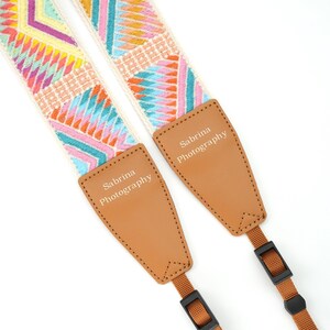 Personalized Crochet Camera Strap Boho Style Webbing Photography ...