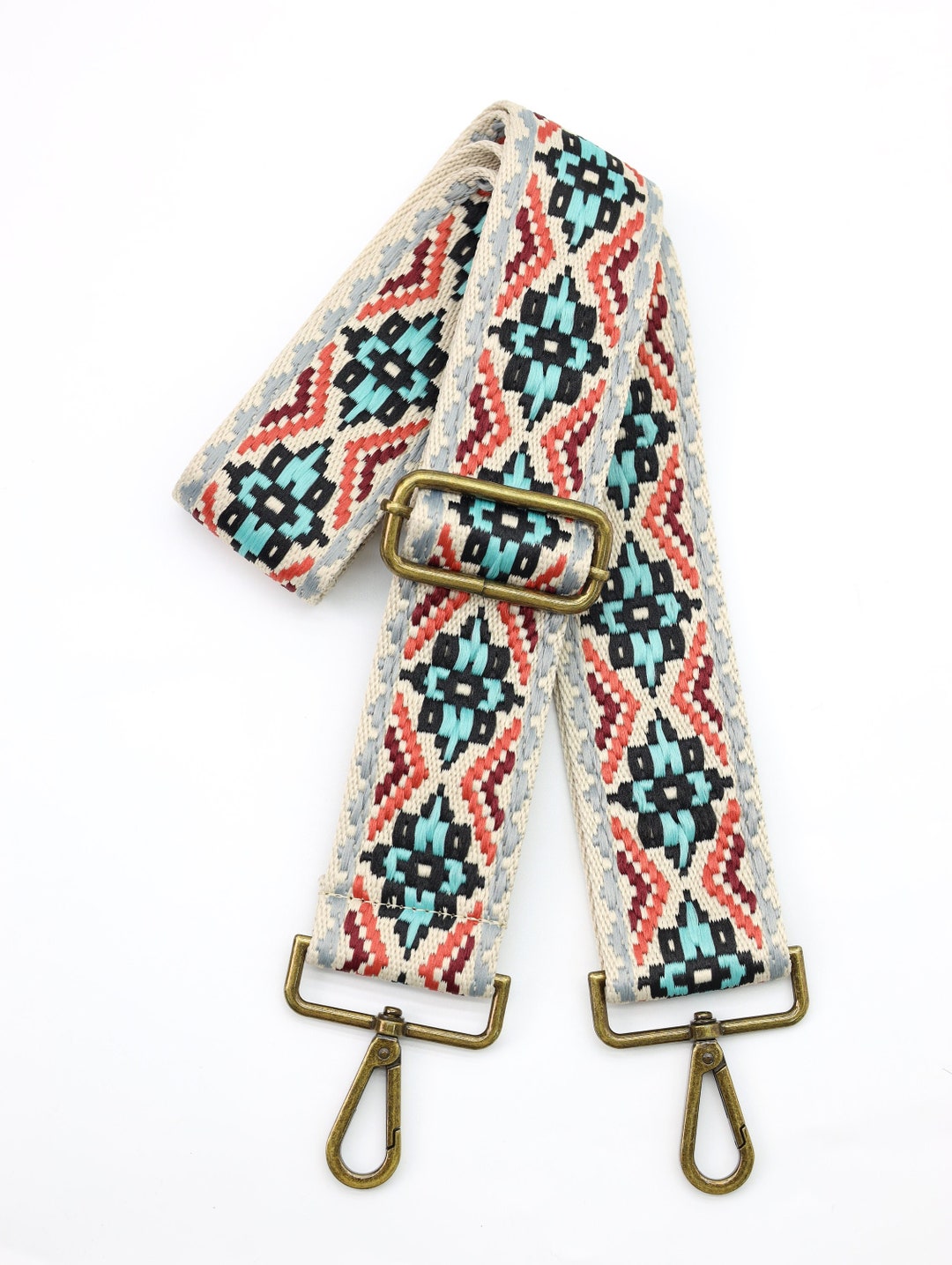 10 Colors Embroidered Crossbody Strap Vintage Style Woven Bag Strap ...