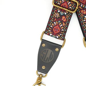 Personalized Embroidered Crossbody Bag Strap | Vintage Style, Woven ...