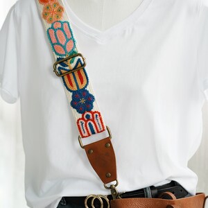 Personalized Crochet Flower Crossbody Strap Floral Style Woven Bag ...