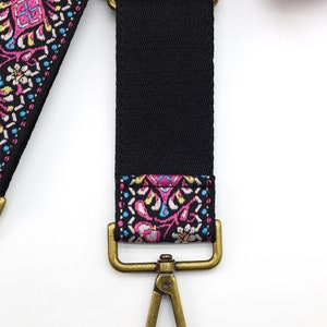 Embroidered Ribbon Crossbody Strap Vintage Style Woven Bag Strap Retro ...