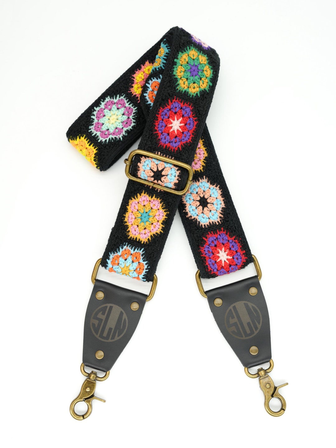 Personalized Crochet Crossbody Strap | Woven Purse Strap Replacement ...