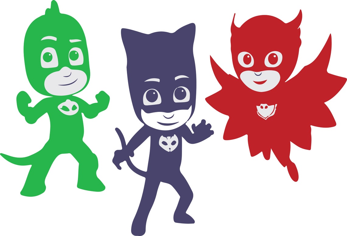 PJ masks svgpngjpeg epsdxf aipdf | Etsy