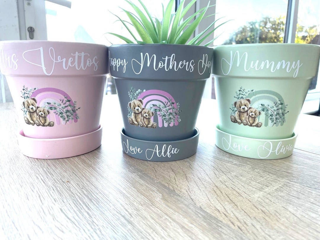 Personalised Plant Pot, Mothers Day Gift, Birthday Gift, Mum, Mummy ...