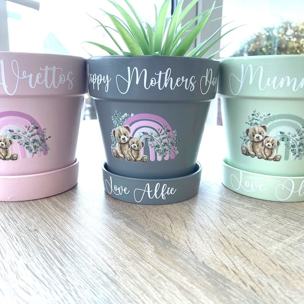 Personalised Plant Pots - Etsy UK