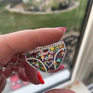 Smarty Pants Badge, Brooch, Keyring, Mental Health and Well-being Gift ...