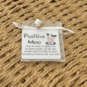 Lucky Cow, Positive Moo, Novelty Cow, Class Gift, Teacher Gift, End of ...